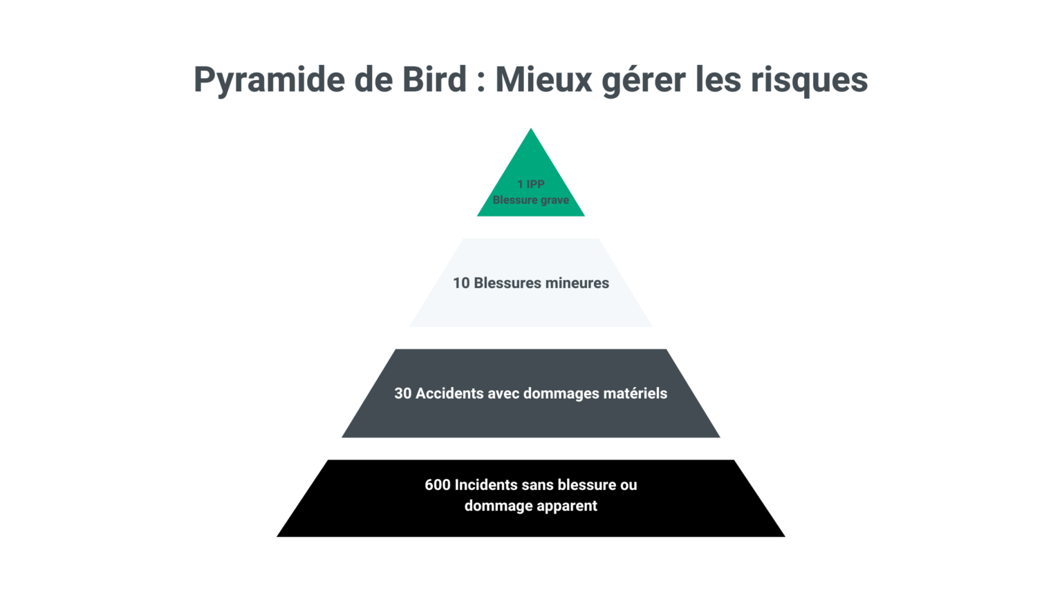 Pyramide de Bird : Mieux gérer les risques - TooSmart